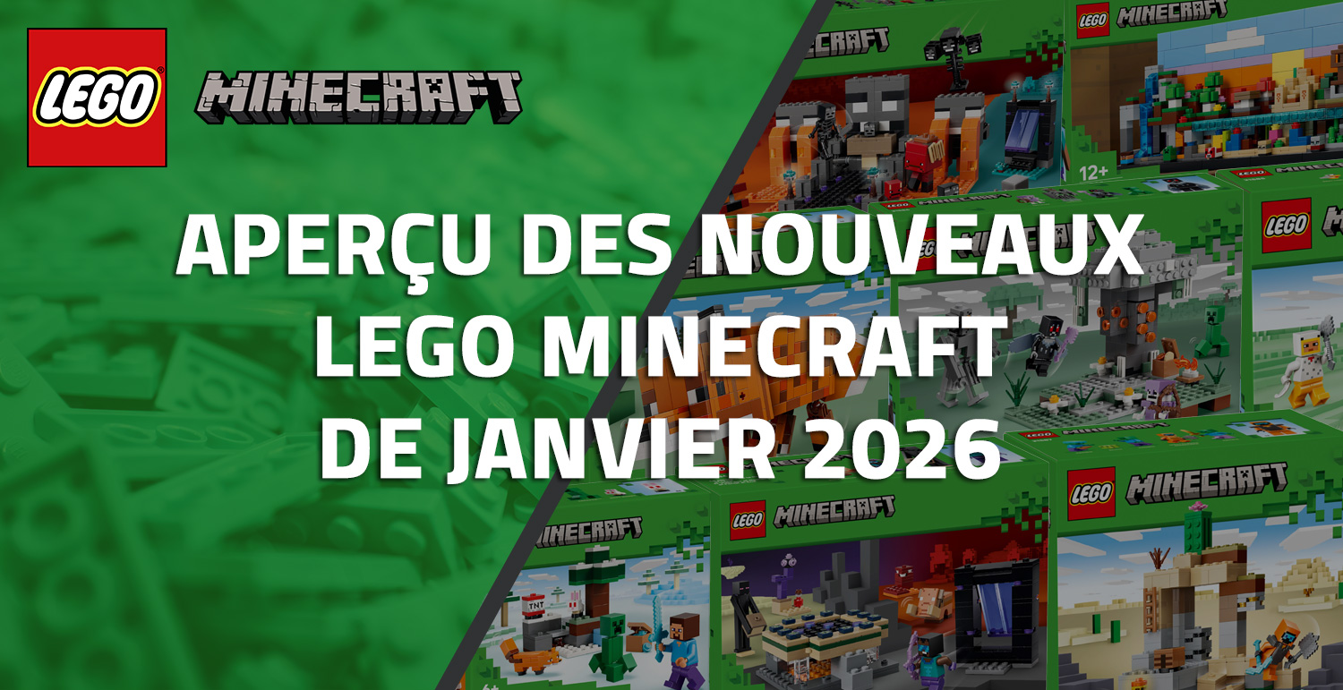 Aperçu des nouveaux LEGO Minecraft de Janvier 2026