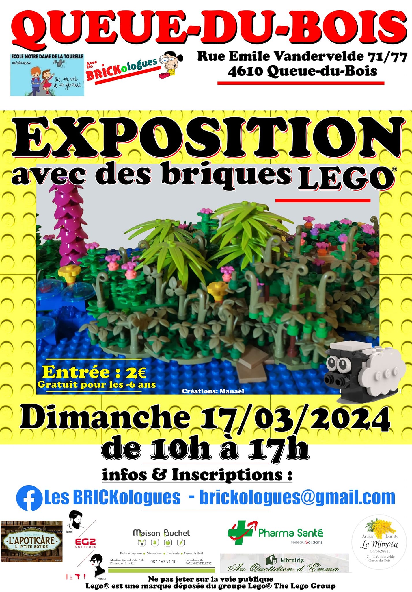 Exposition LEGO - Expo LEGO Queue-du-Bois 2024 à Queue-du-Bois (4610)