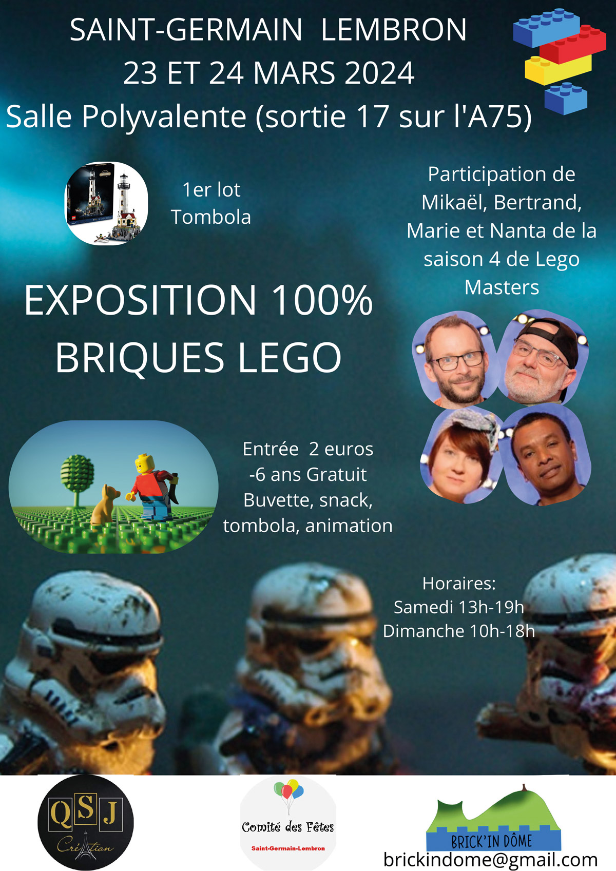 Exposition LEGO - Expo LEGO Brick'In Dôme 2024 à Saint-Germain Lembron ...