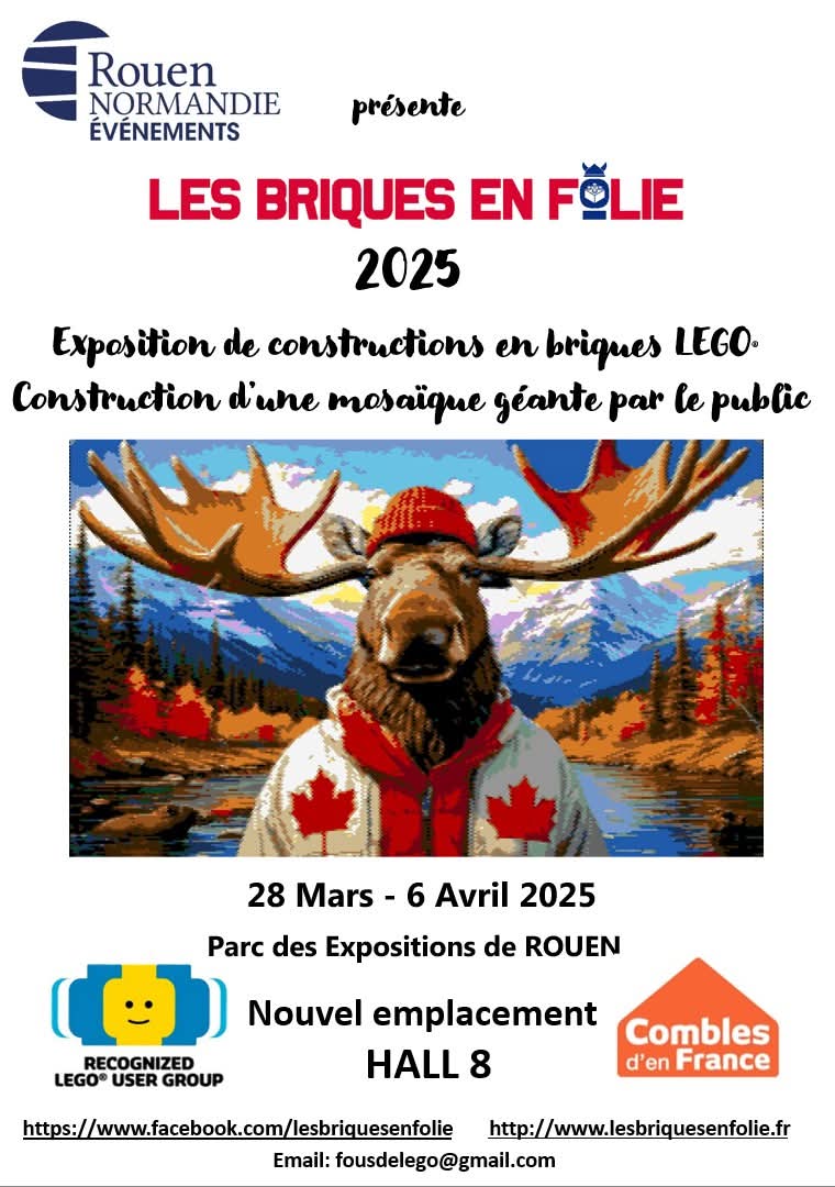 Exposition LEGO - Expo LEGO Les Briques en Folie 2025 à Rouen (76000)