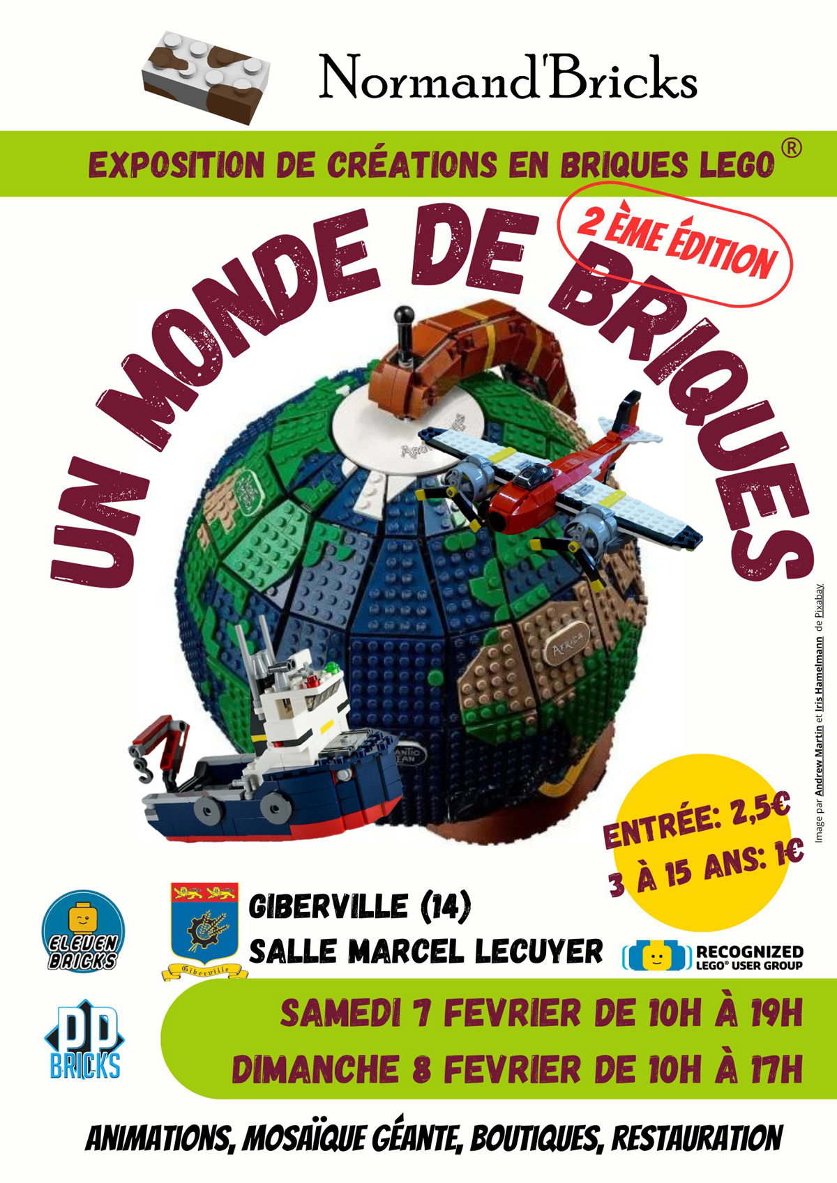 Exposition LEGO - Expo LEGO Un Monde de Briques 2026 à Giberville (14730)