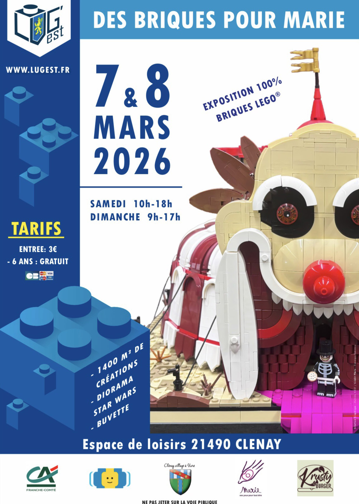 Exposition LEGO - Expo LEGO Des Briques pour Marie 2026 à Clenay (21490)