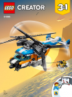 LEGO Creator 31096 pas cher, L'hélicoptère à double hélice
