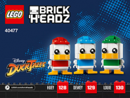 LEGO BrickHeadz 40477 pas cher, Balthazar Picsou, Riri, Fifi et Loulou