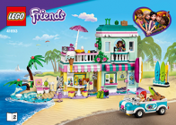 LEGO Friends 41693 pas cher, La plage des surfeurs