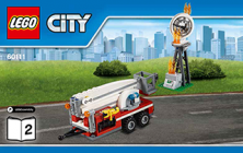 LEGO City 60111 pas cher, Le camion d'intervention des pompiers