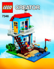 LEGO Creator 7346 pas cher, La maison de la plage