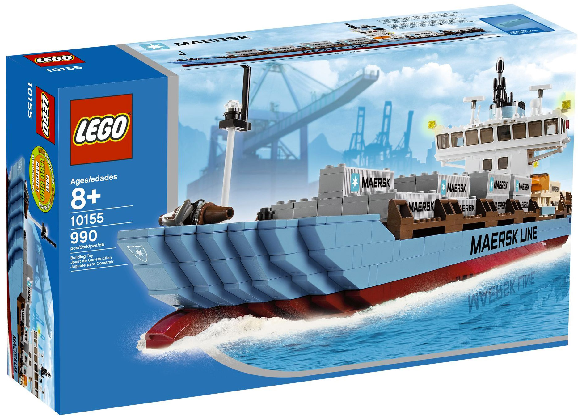 LEGO Creator 10155 pas cher, Maersk Line Container Ship