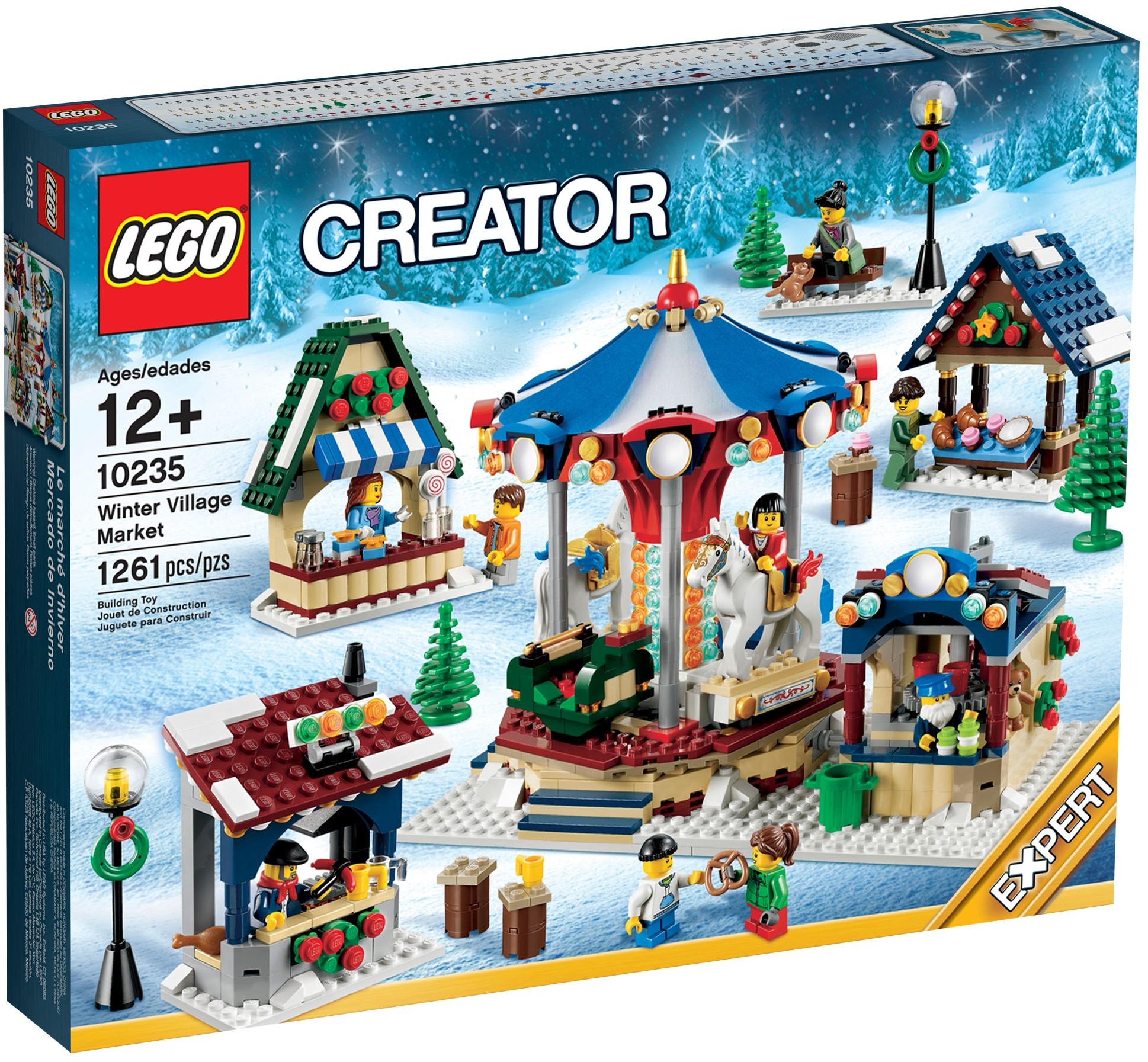 LEGO Creator 10235 pas cher, Le marché d'hiver