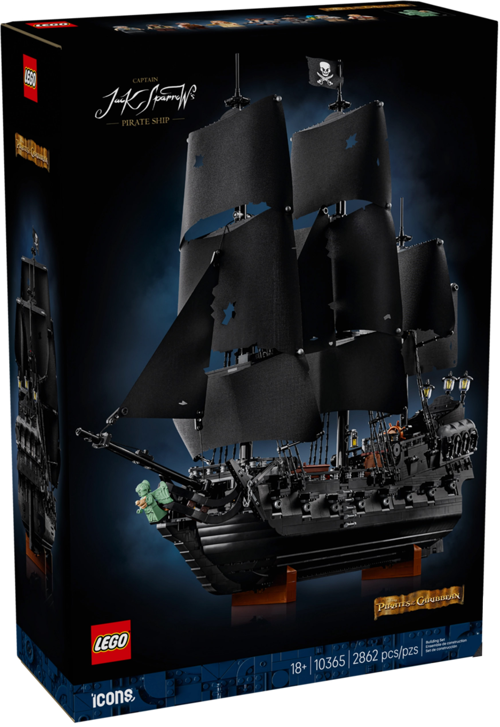 LEGO Icons 10365 pas cher, Le bateau pirate du capitaine Jack Sparrow