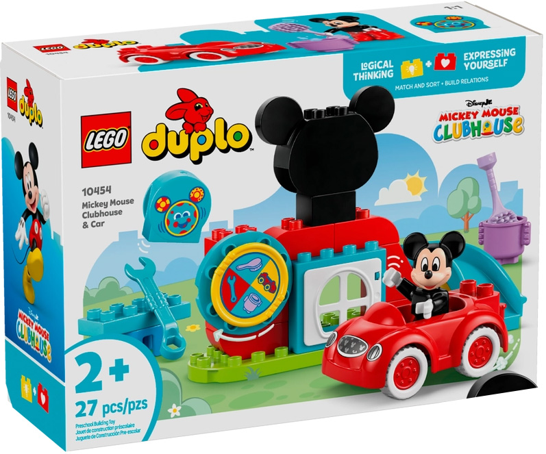 LEGO Duplo 10454 pas cher, La maison et la voiture de Mickey