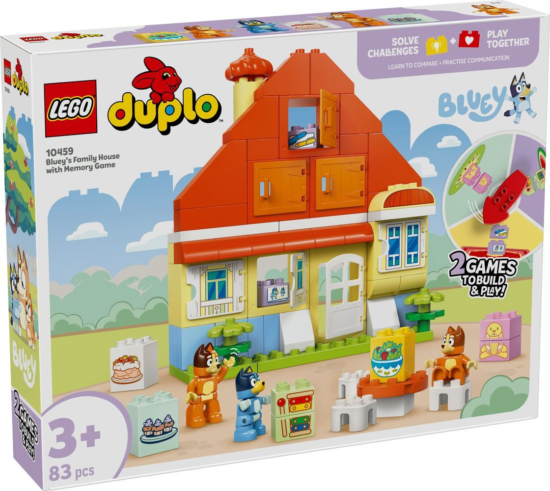 LEGO Bluey 10459 pas cher, La maison de famille de Bluey et le jeu de ...
