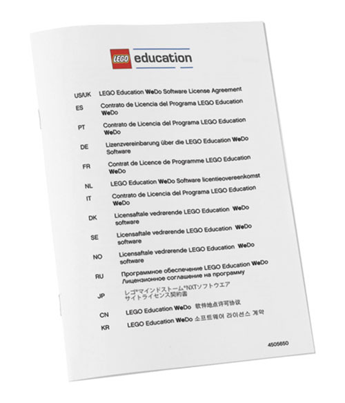 LEGO Education 2000094 pas cher, Licence Multiposte Lego Education WeDo