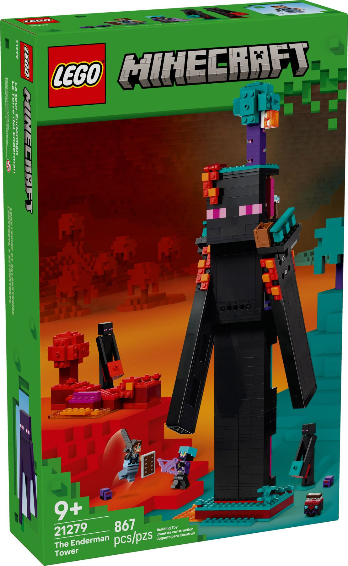 LEGO Minecraft 21279 pas cher, La tour de l’Enderman