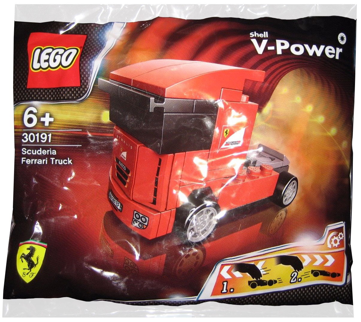 LEGO Racers 30191 pas cher, Scuderia Ferrari Truck (Polybag)