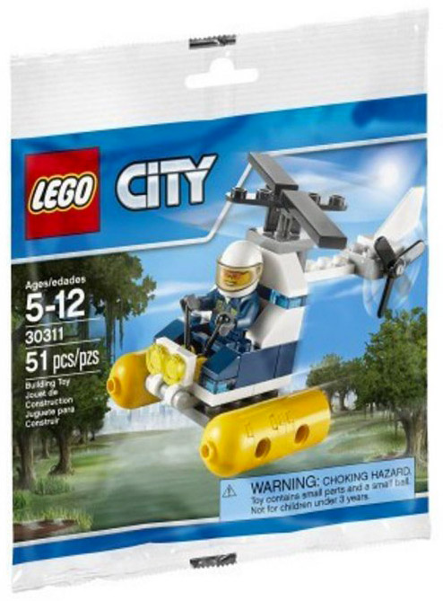 LEGO City 30311 pas cher, Swamp Police Helicopter (Polybag)