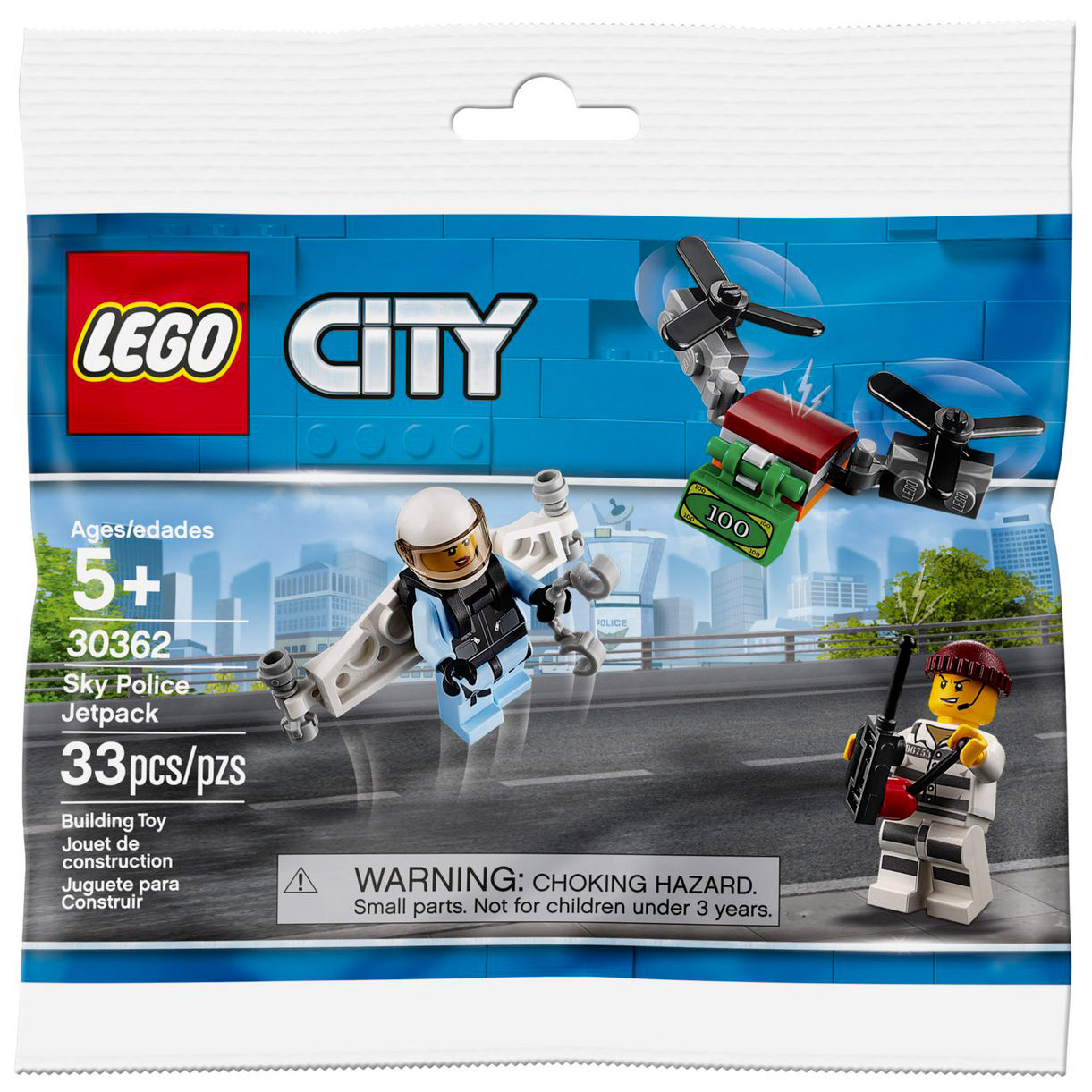 LEGO City 30362 pas cher, Sky Police Jetpack (Polybag)