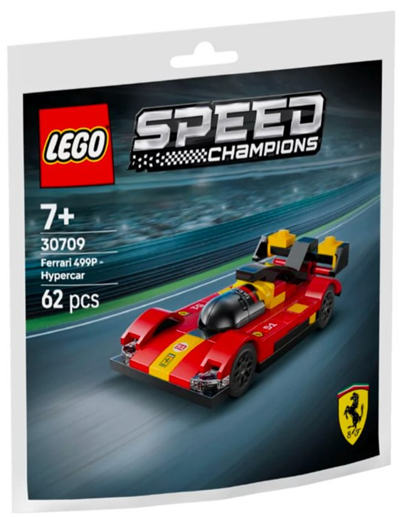 LEGO Speed Champions 30709 pas cher, Ferrari 499P Hypercar (Polybag)