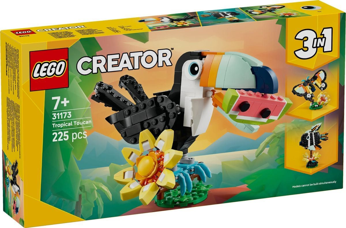 LEGO Creator 31173 pas cher, Animaux sauvages : le toucan tropical