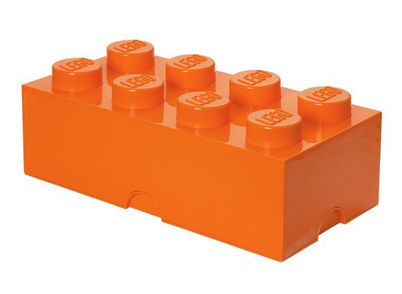 LEGO Rangements 40041753 pas cher, Brique de rangement orange 8 Plots