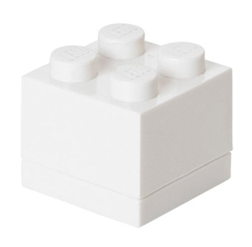 LEGO Rangements 40111735 pas cher, LEGO Mini Box Blanc 4 plots