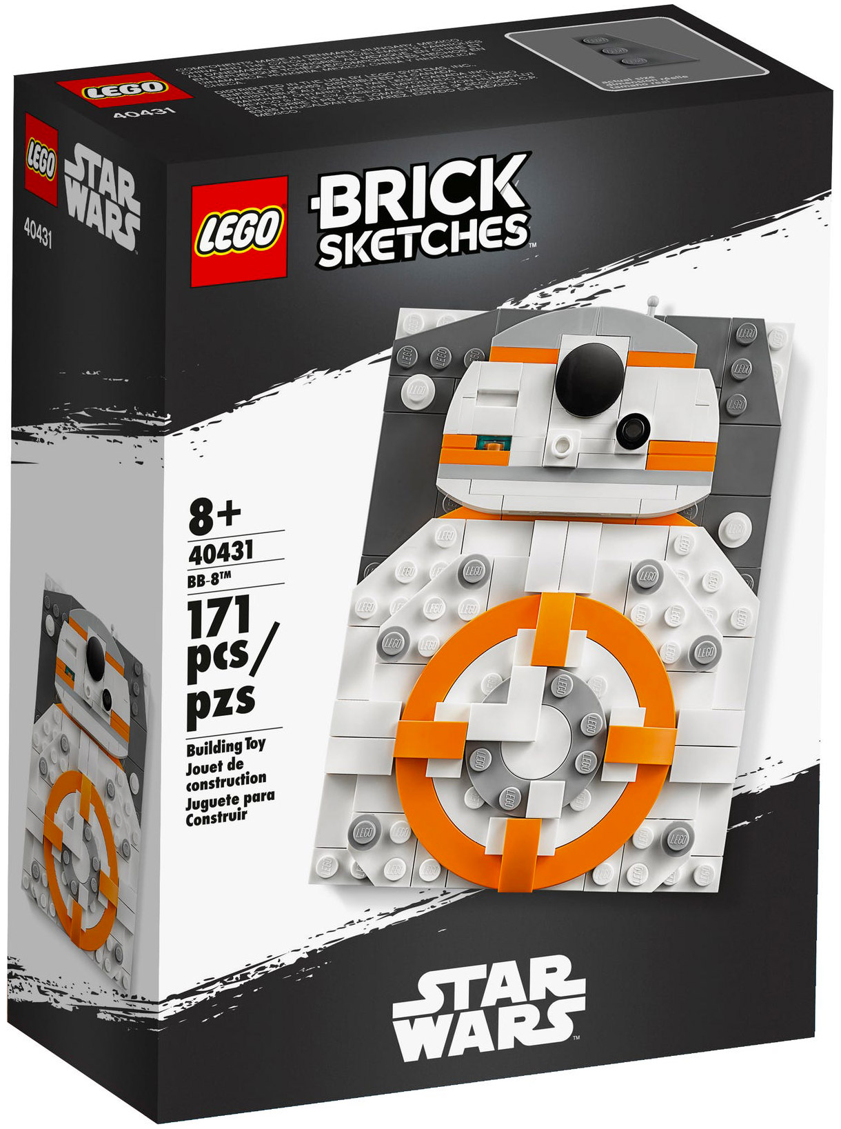 LEGO Brick Sketches 40431 pas cher, BB-8 (Star Wars)