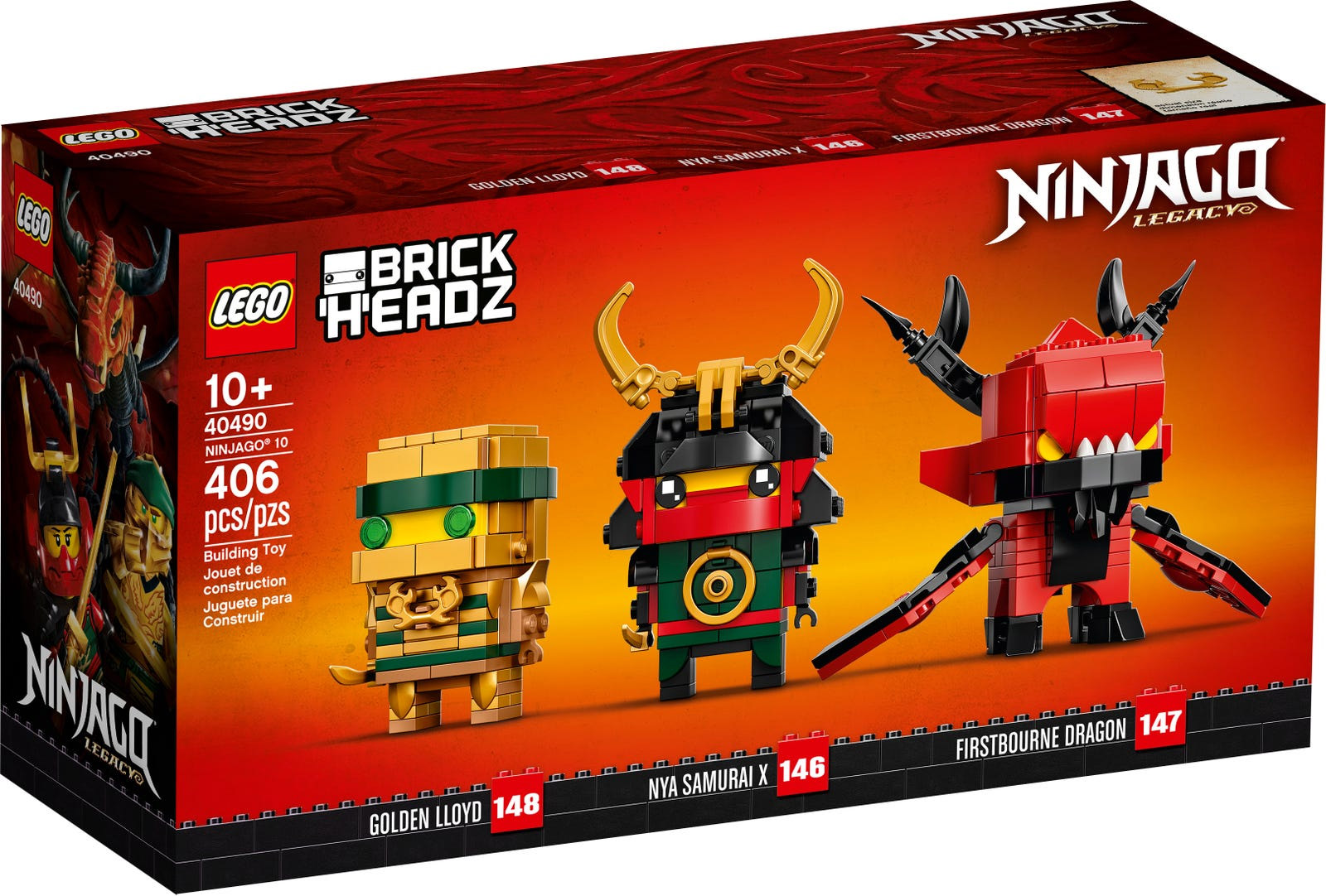 LEGO BrickHeadz 40490 pas cher, NINJAGO 10