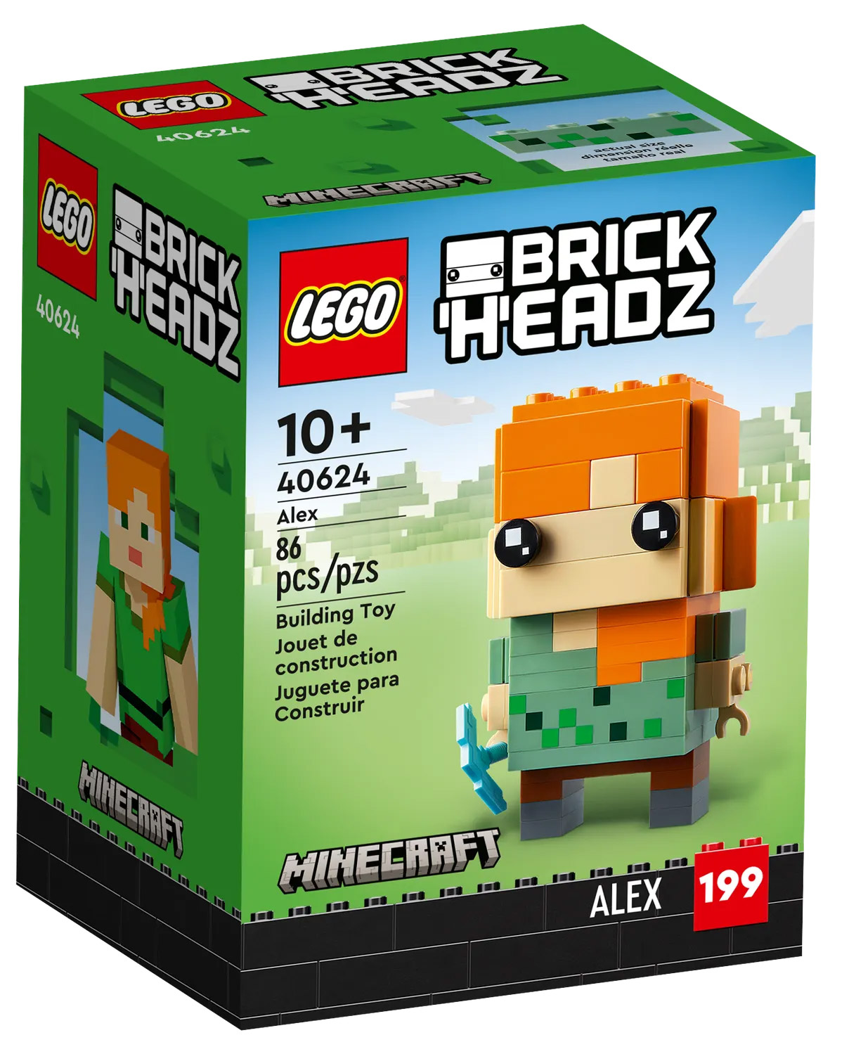 LEGO BrickHeadz 40624 pas cher, Alex (Minecraft)