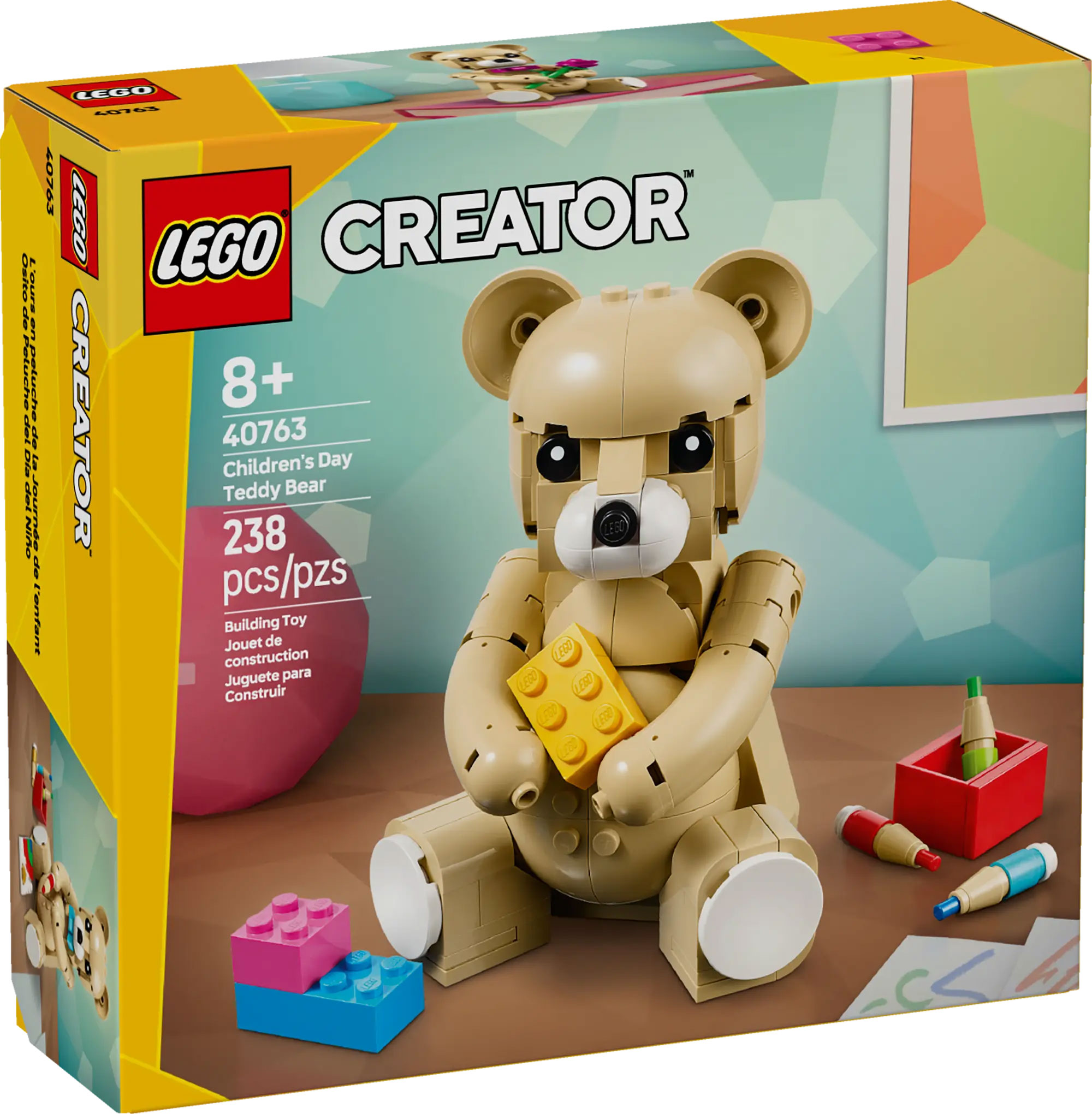 LEGO Creator 40763 pas cher, L’ours en peluche pour la fête des enfants