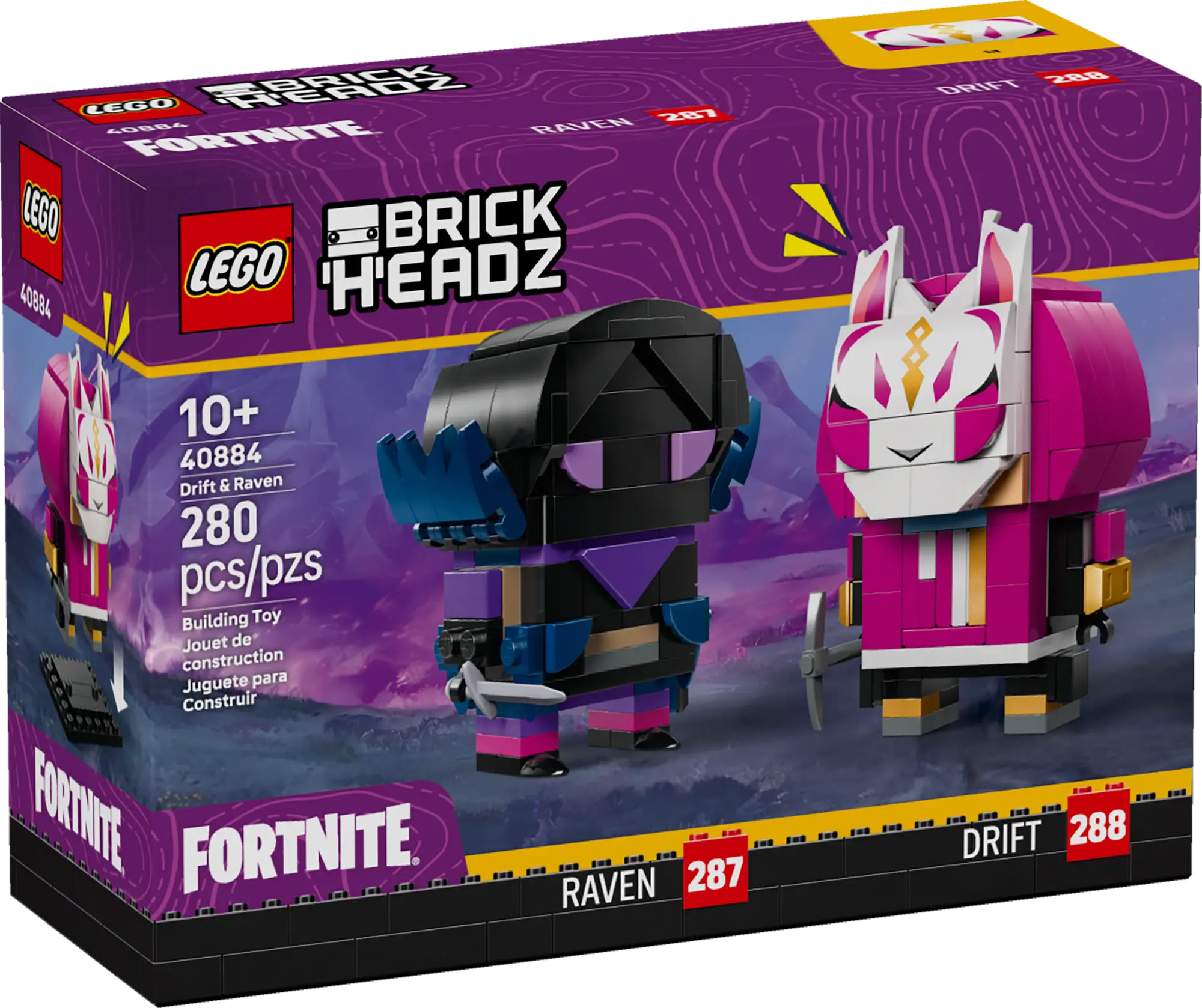 LEGO BrickHeadz 40884 pas cher, Figurines de Nomade et Corbeau