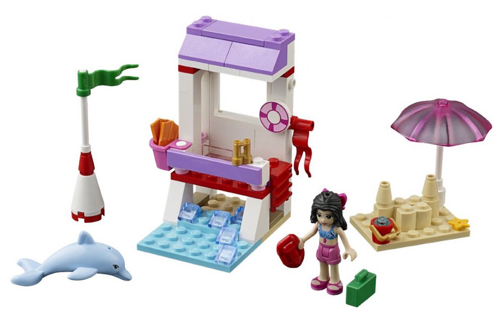 LEGO Friends 41028 pas cher, Le poste de sauvetage d'Emma
