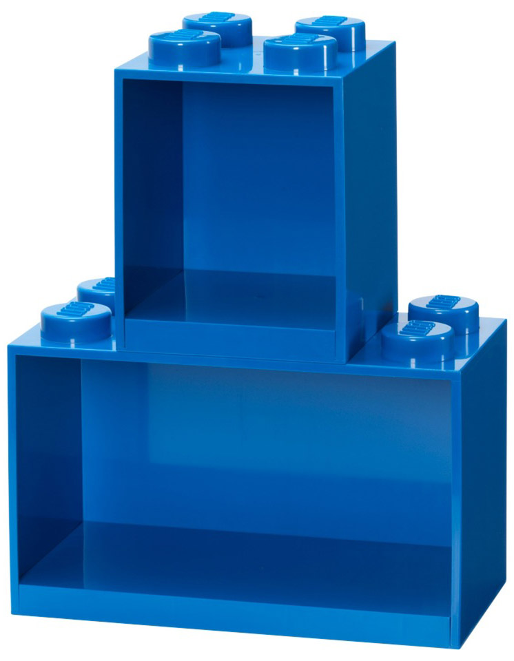 LEGO Rangements 4117 pas cher, Ensemble d'étagères en brique bleu
