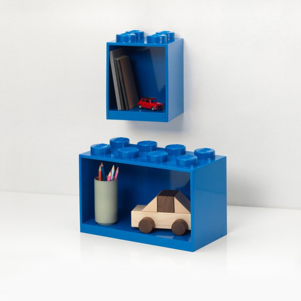 LEGO Rangements 4117 pas cher, Ensemble d'étagères en brique bleu