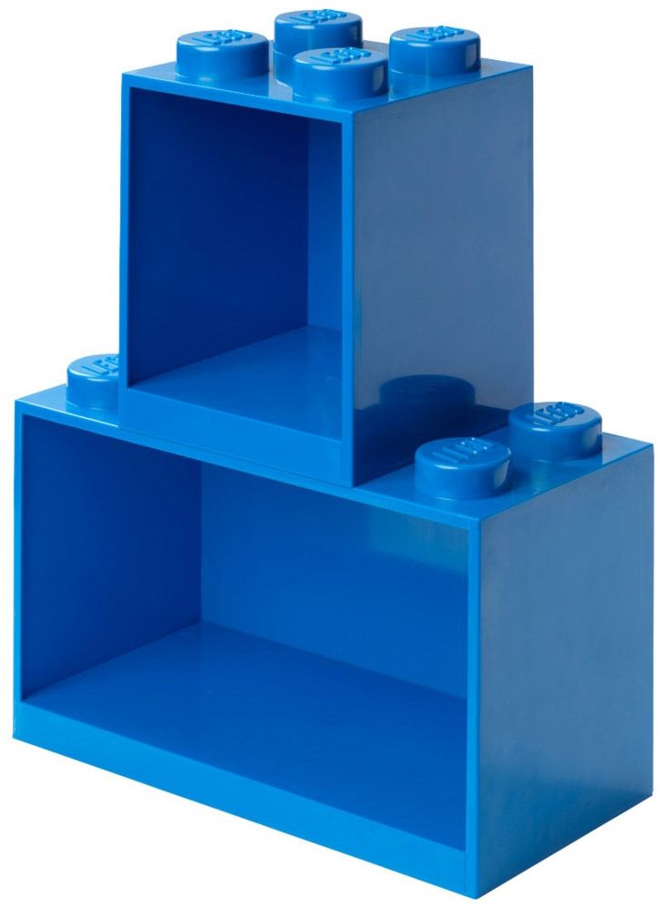 LEGO Rangements 4117 pas cher, Ensemble d'étagères en brique bleu