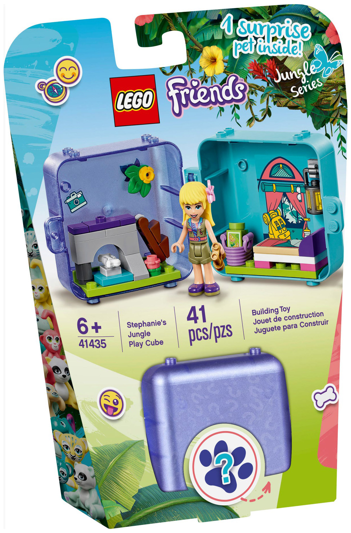 LEGO Friends 41435 pas cher, Le cube de jeu de la jungle de Stéphanie