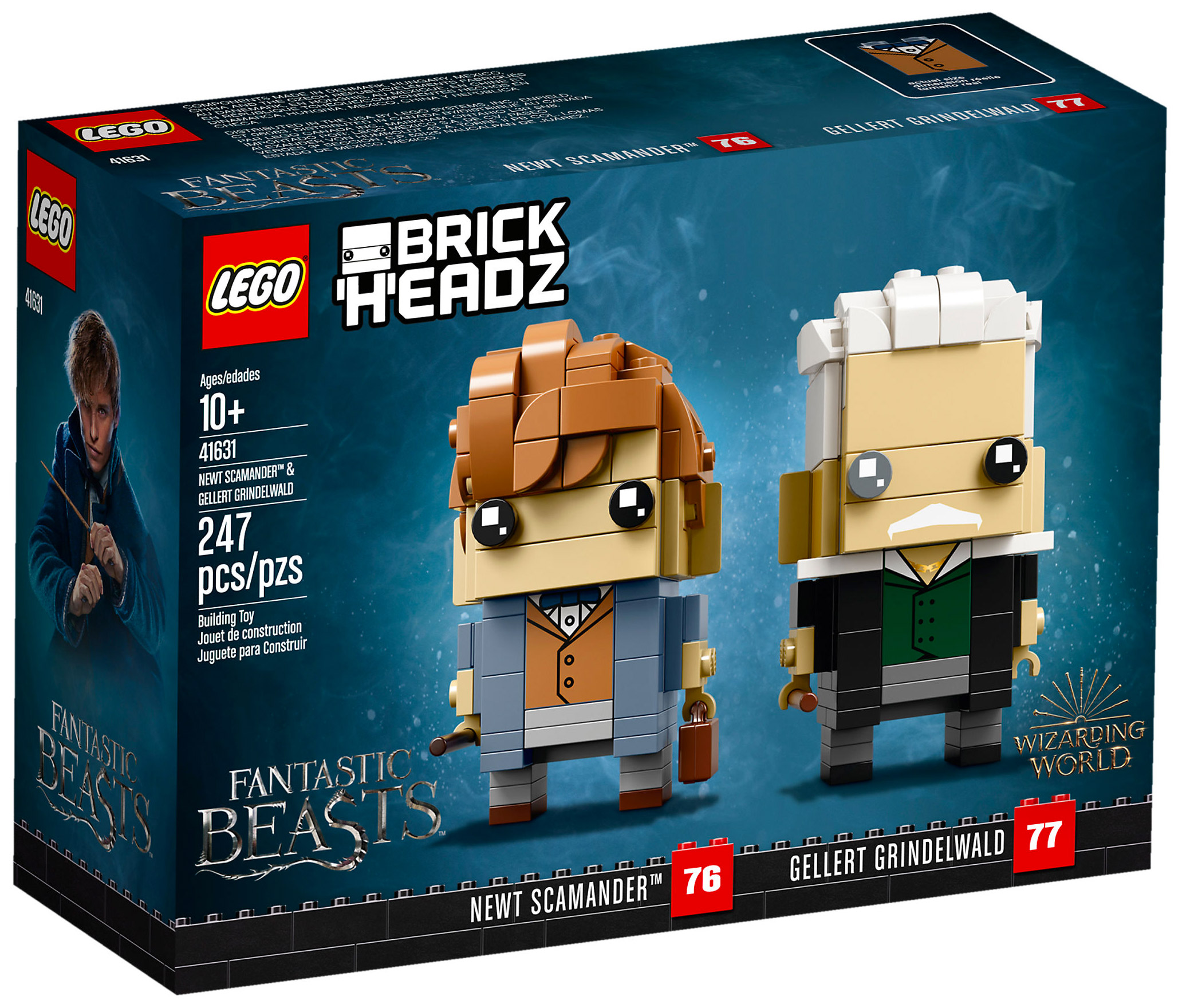 LEGO BrickHeadz 41631 pas cher, Norbert Dragonneau & Gellert Grindelwald