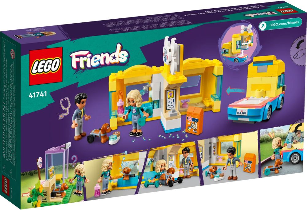 LEGO Friends 41741 pas cher, La fourgonnette de sauvetage canin