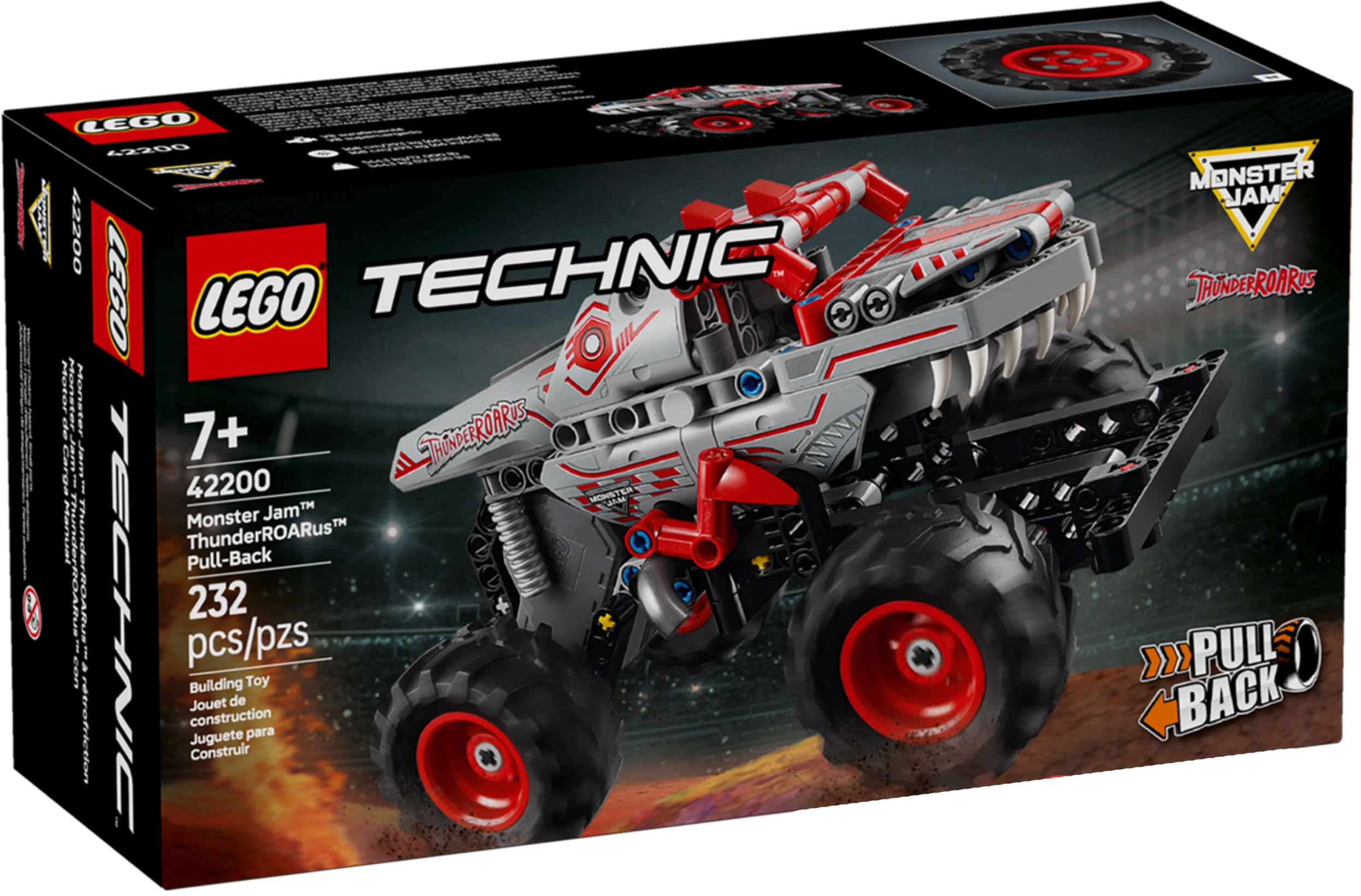 LEGO Technic 42200 pas cher, Monster Jam ThunderROARus à rétrofriction