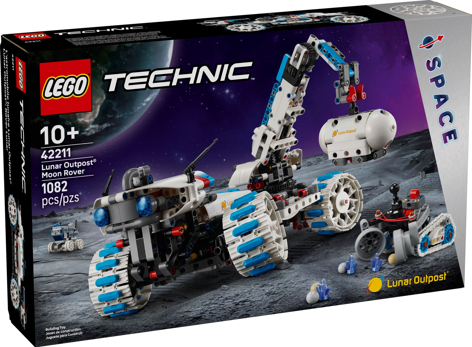 LEGO Technic 42211 pas cher, Véhicule lunaire Lunar Outpost