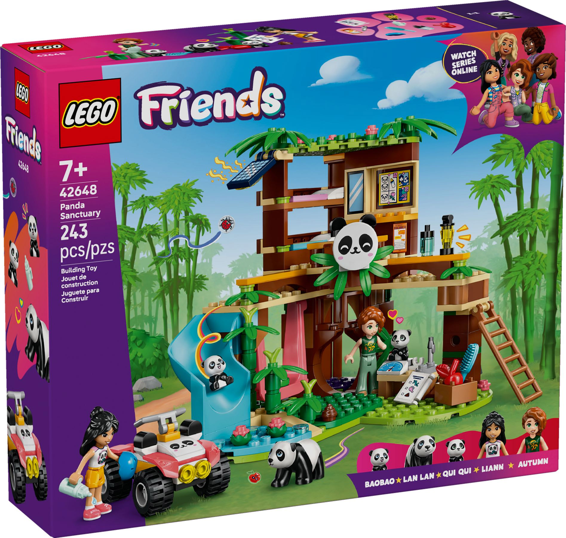 LEGO Friends 42648 pas cher, Le sanctuaire des pandas