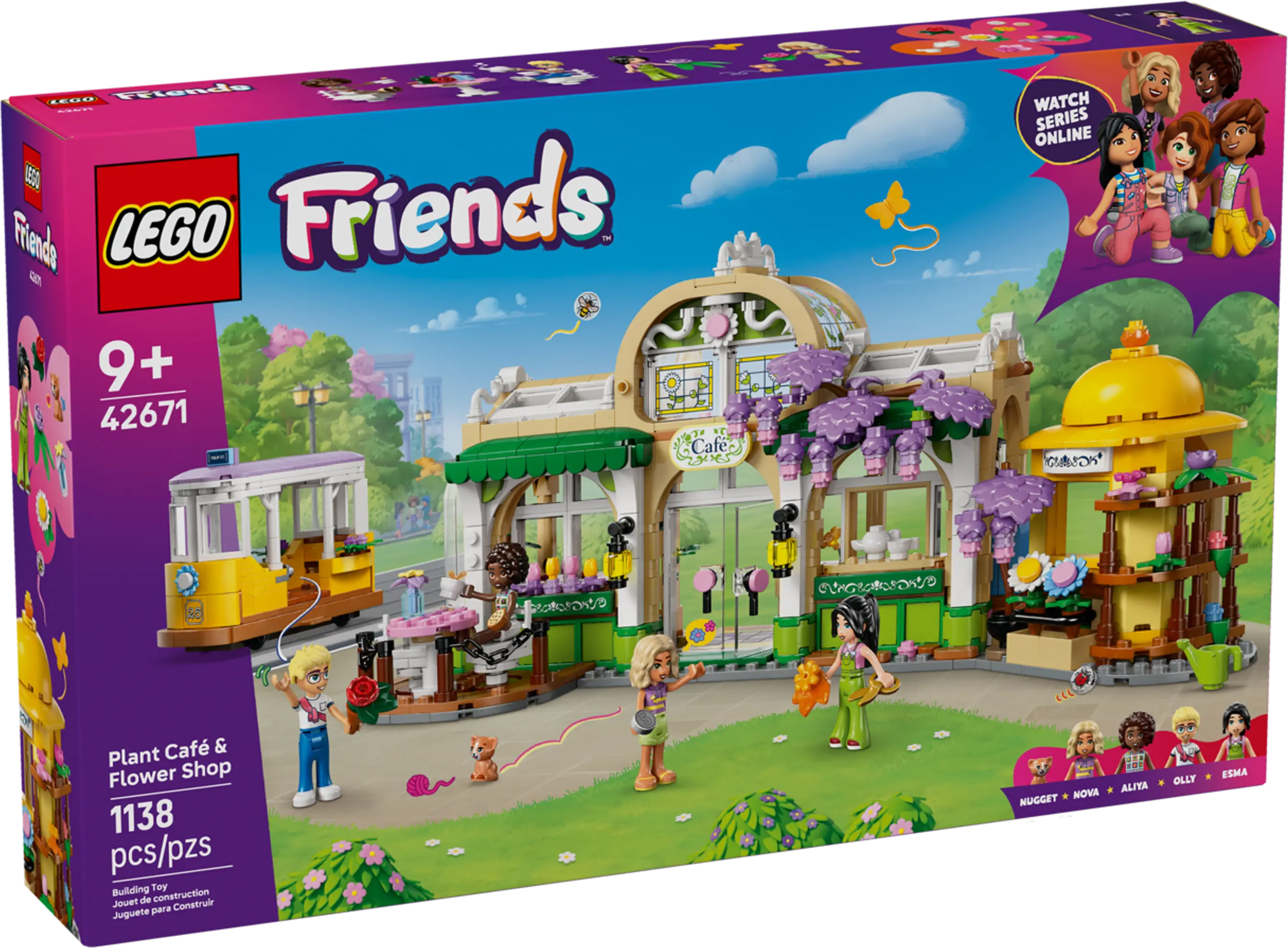 LEGO Friends 42671 pas cher, Café des plantes et Kiosque à fleurs