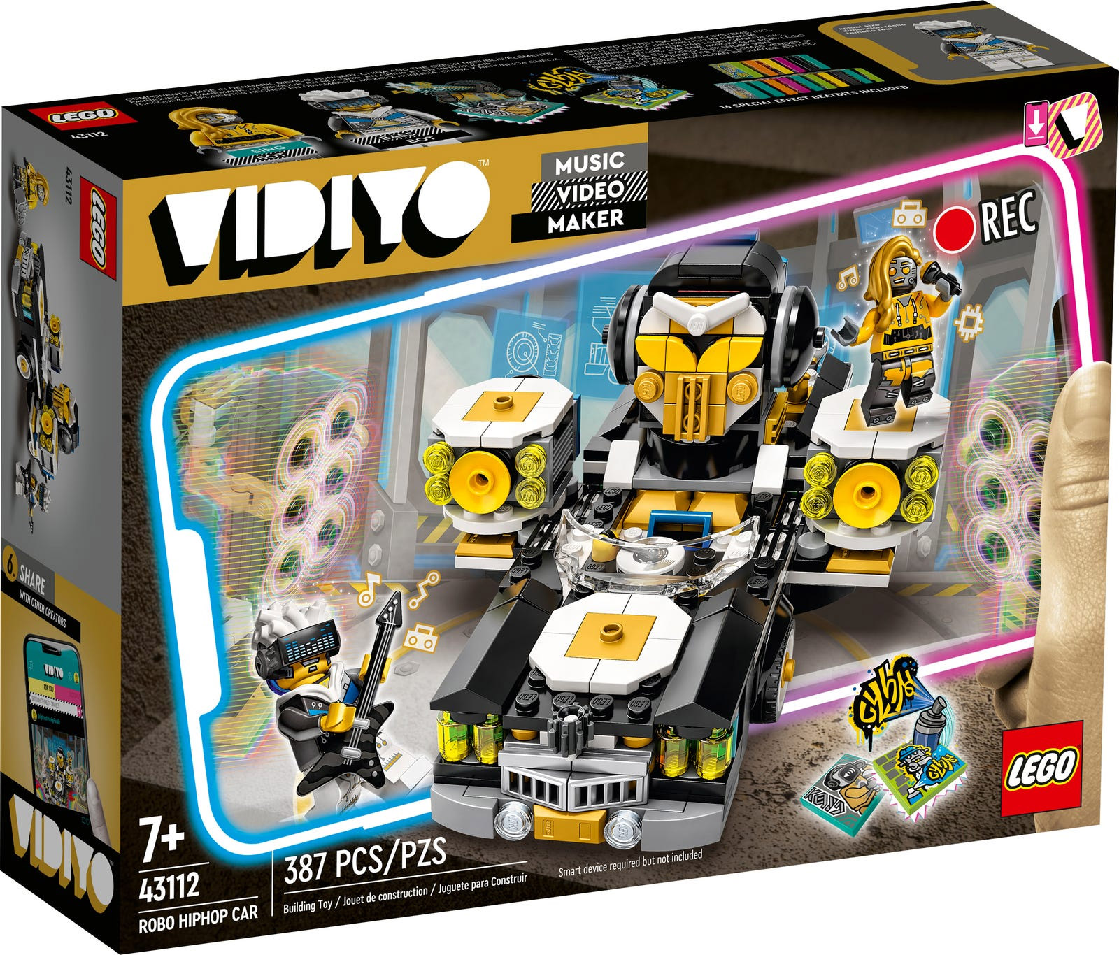 LEGO VIDIYO 43112 pas cher, Robo HipHop Car