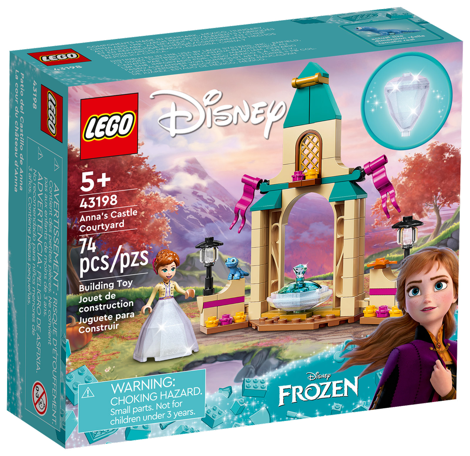 LEGO Disney 43198 pas cher, La cour du château d'Anna