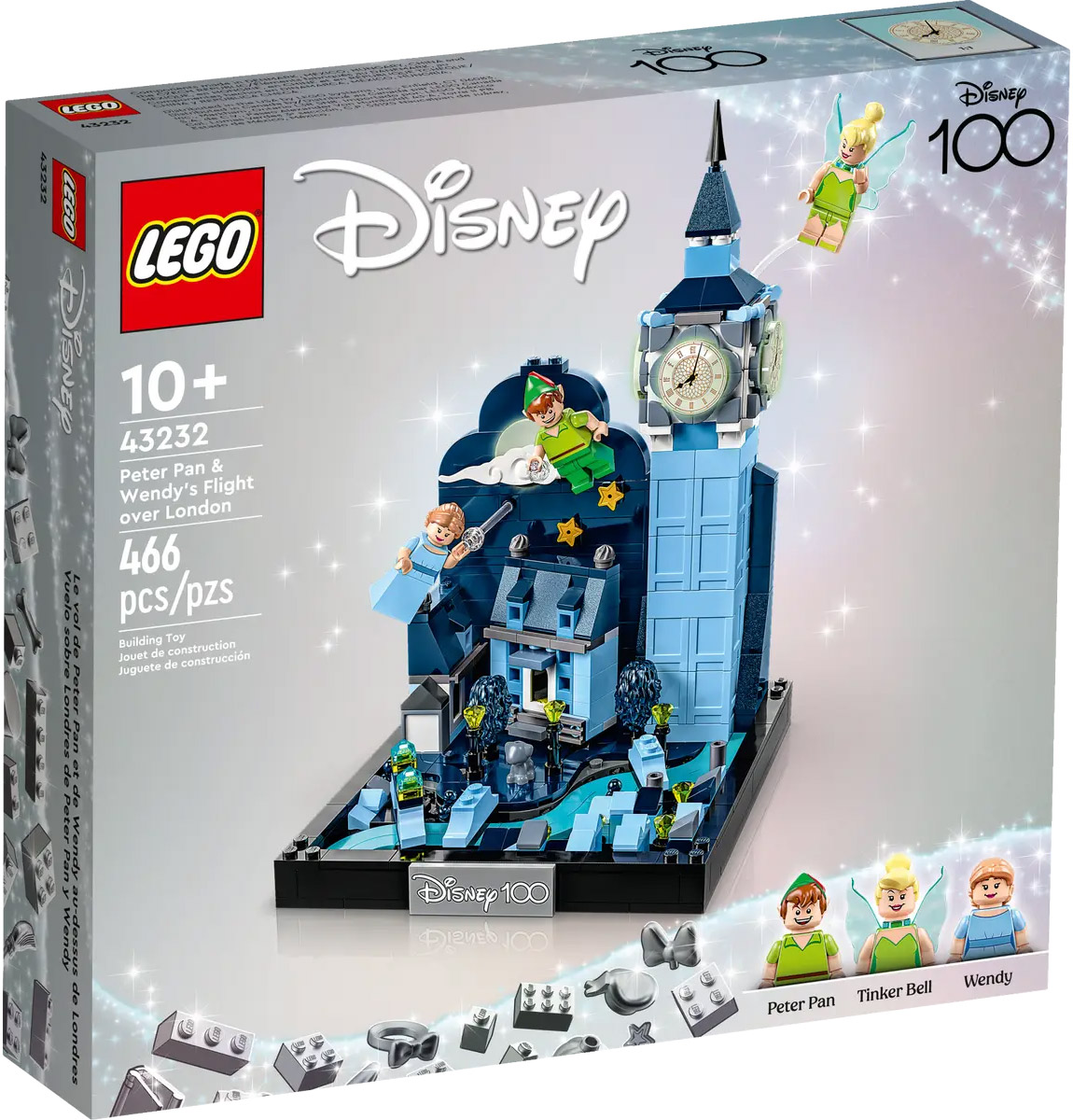 LEGO Disney 43232 pas cher, Le vol de Peter Pan et Wendy au-dessus de Londres