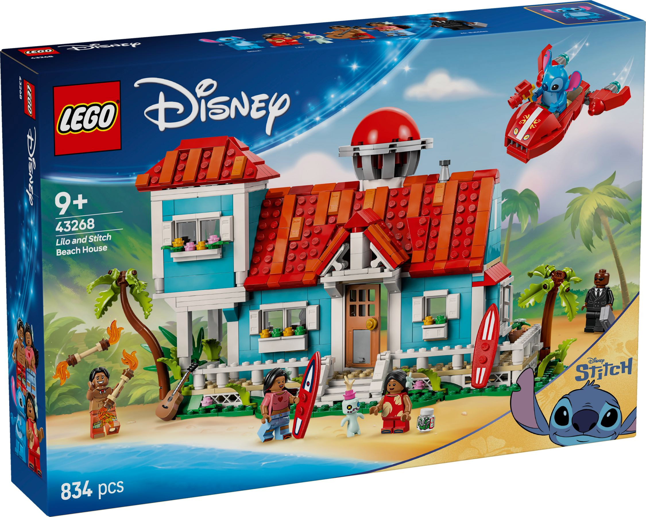 LEGO Disney 43268 pas cher, La maison sur la plage de Lilo et Stitch