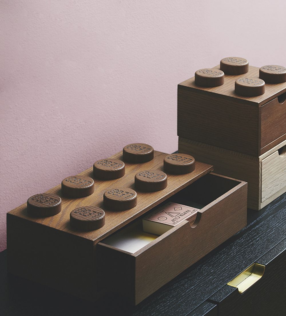 LEGO Rangements 5007107 pas cher, Étagère en bois – chêne clair