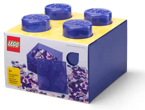 LEGO Rangements 5009339 pas cher, Brique de rangement translucide - violet