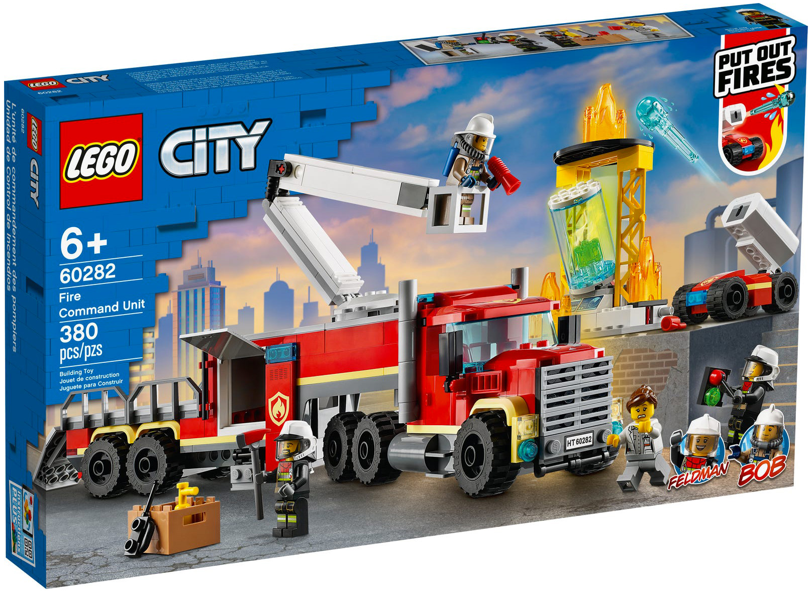 LEGO City 60282 pas cher, L'unité de commandement des pompiers
