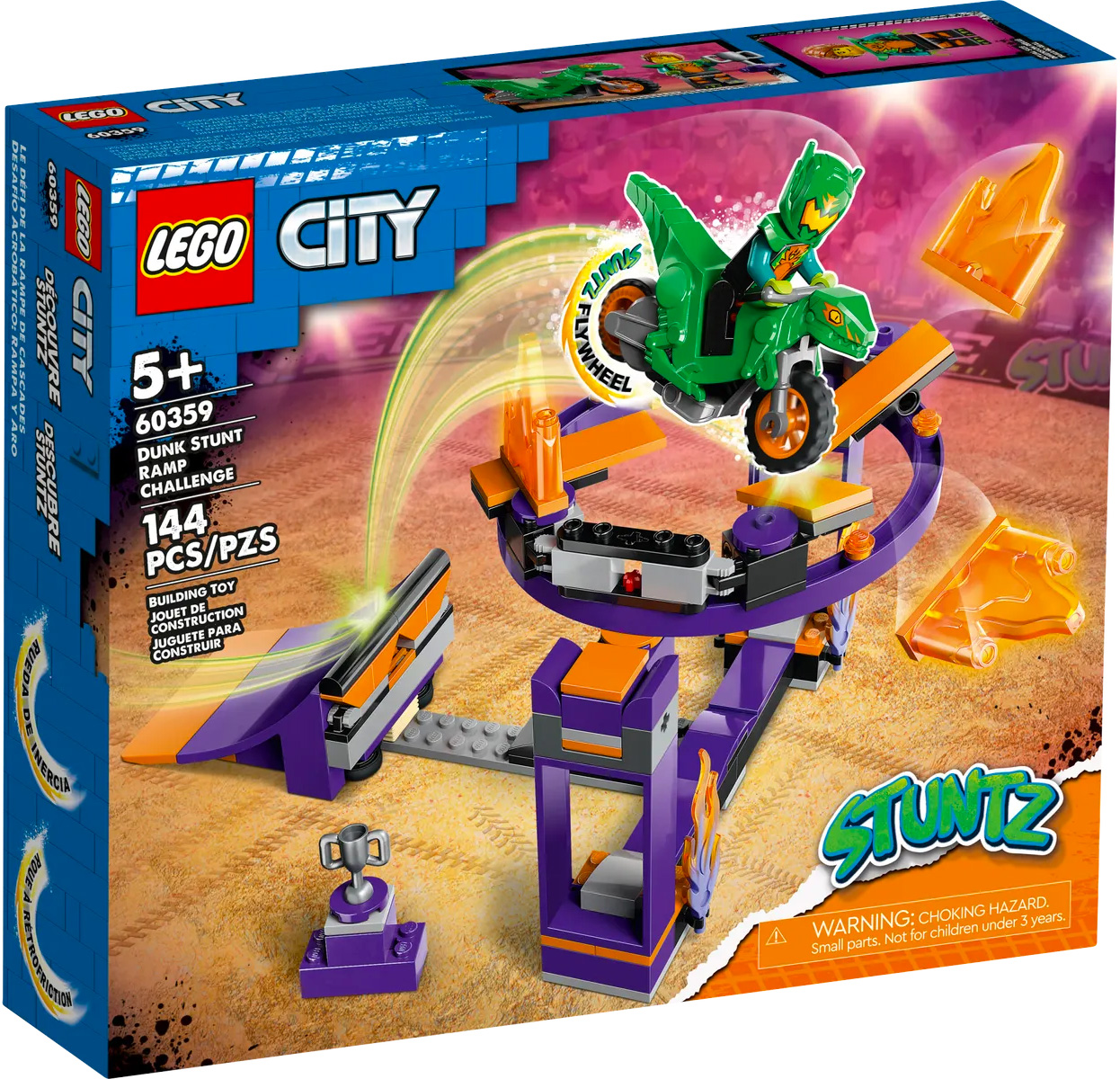 LEGO City 60359 pas cher, Le défi de cascade : le tremplin