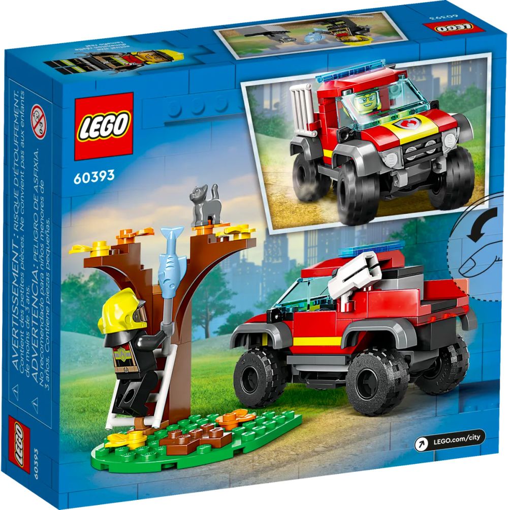 LEGO City 60393 pas cher, Sauvetage en tout-terrain des pompiers